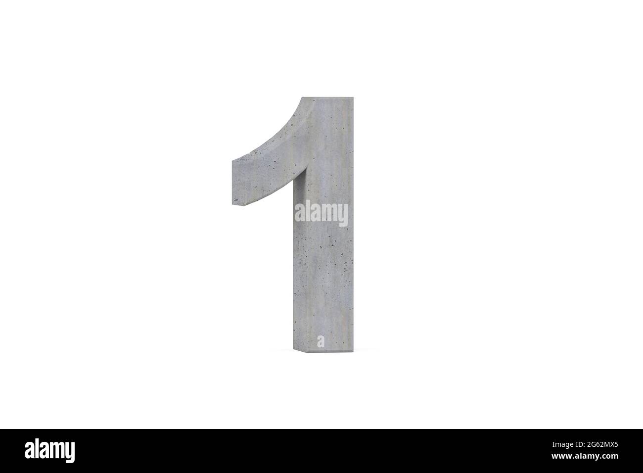 Concrete digits - three dimensional numbers on white background - 3d ...
