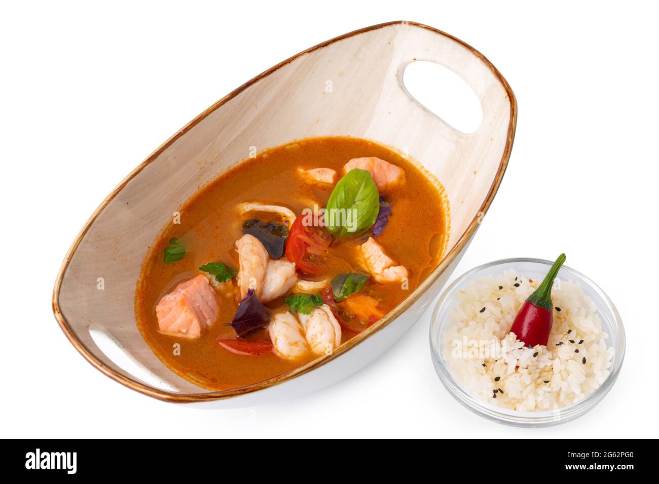 Food thai tom yum Cut Out Stock Images & Pictures - Alamy
