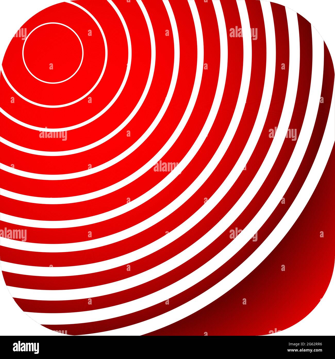 Concentric radial circle abstract geometric icon – stock vector ...