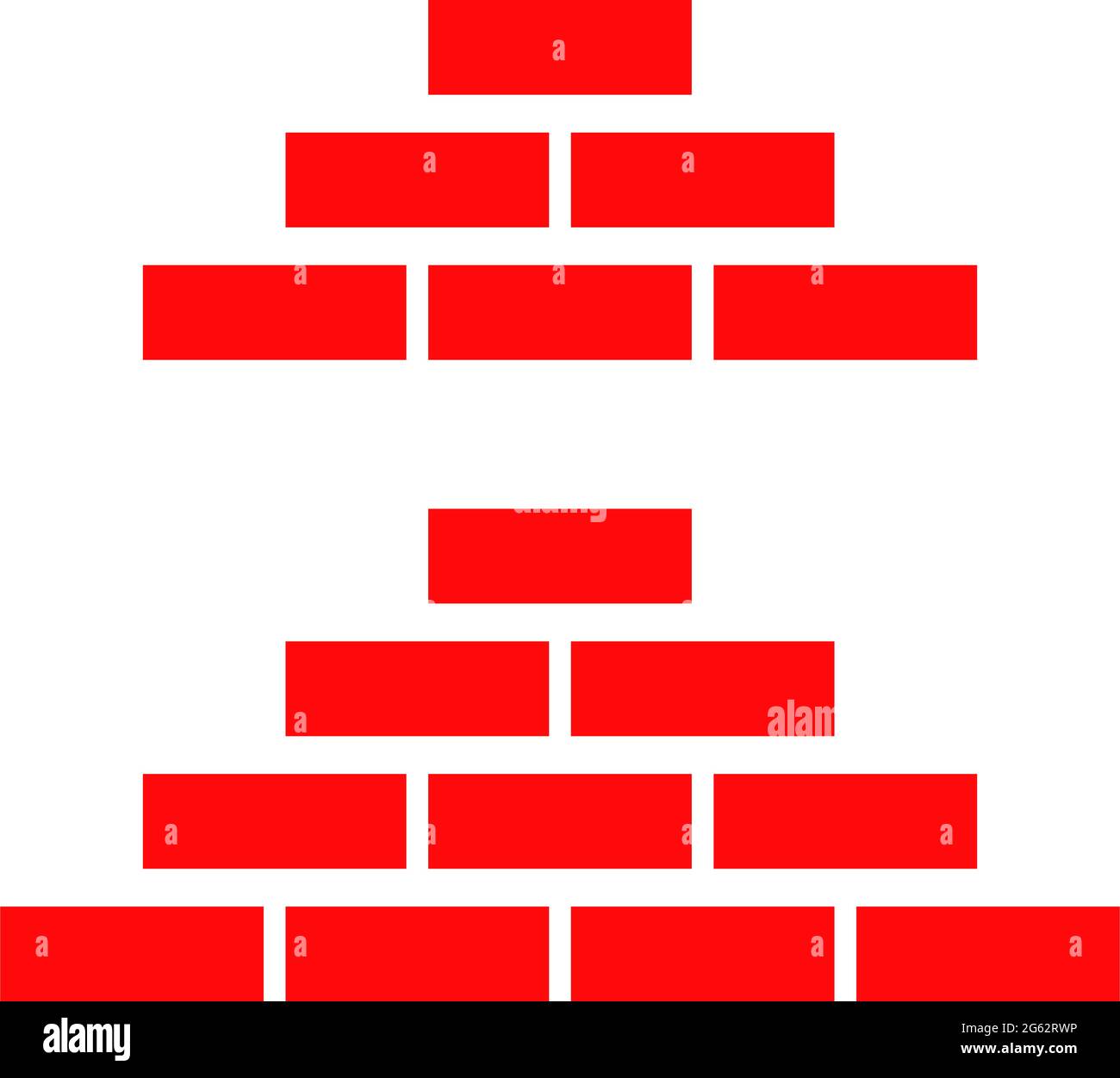 Brick, brick wall, bricklaying vector illustration for building ...