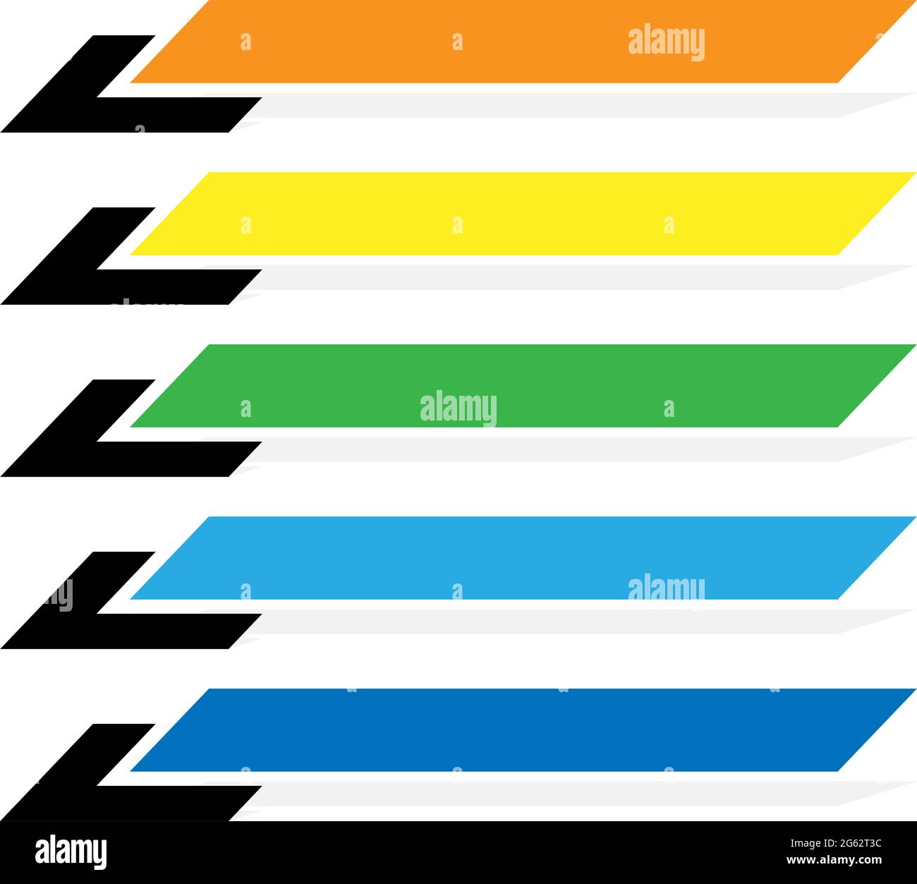 Tilted, skew, dynamic rectangular banner, plaque, button shape with ...