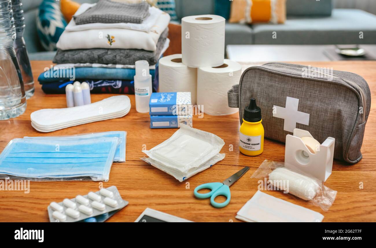 First aid kit items hi-res stock photography and images - Alamy