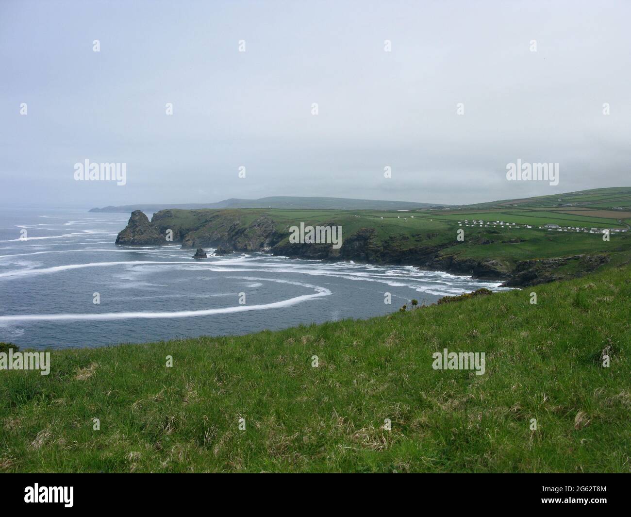 South west coast path. North Cornwall. West country. England. UK Stock ...