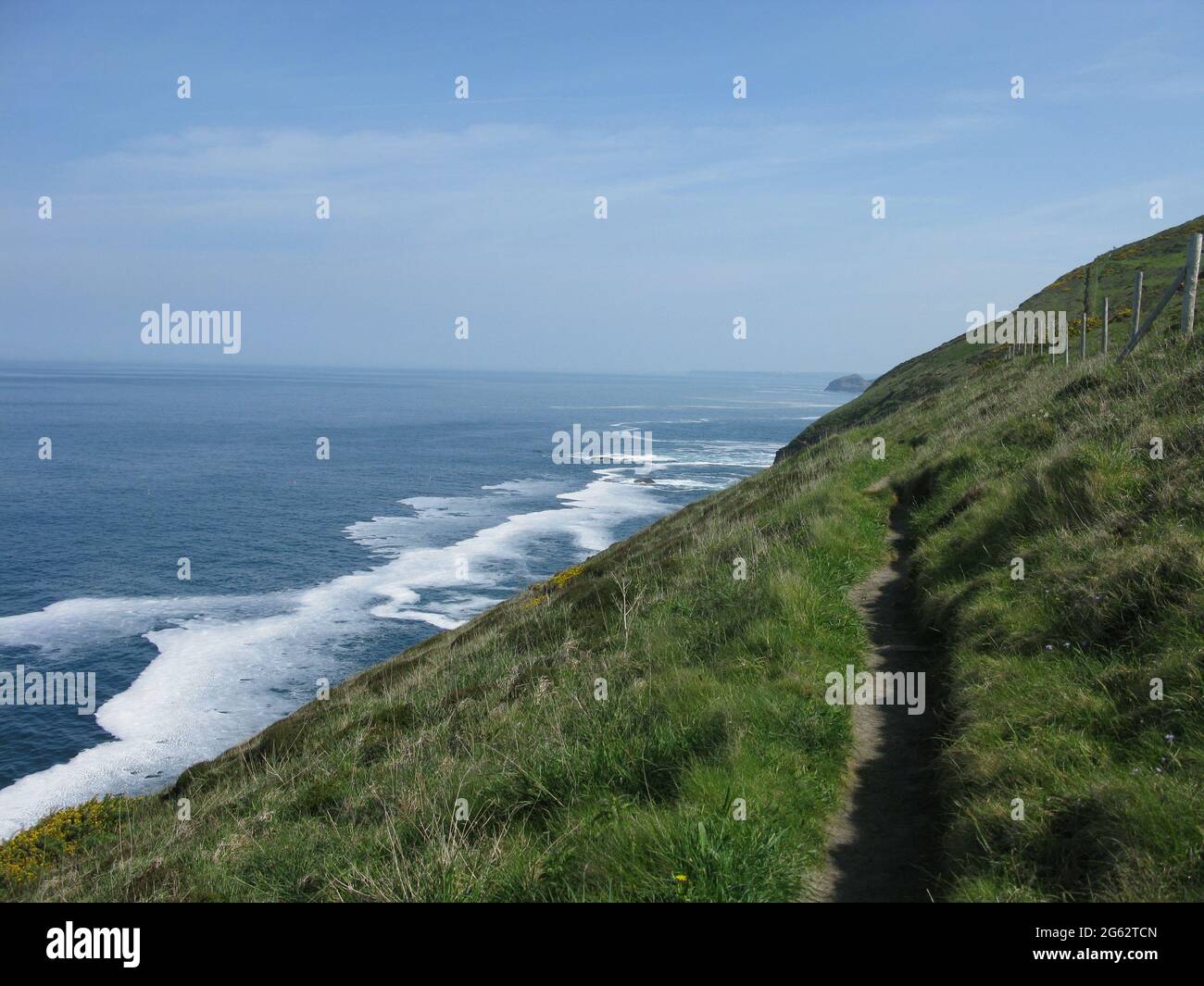 South west coast path. North Cornwall. West country. England. UK Stock ...