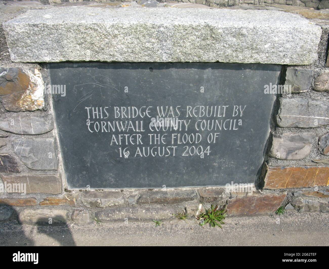This bridge was rebuilt after the flood of 16th august 2004. South west ...