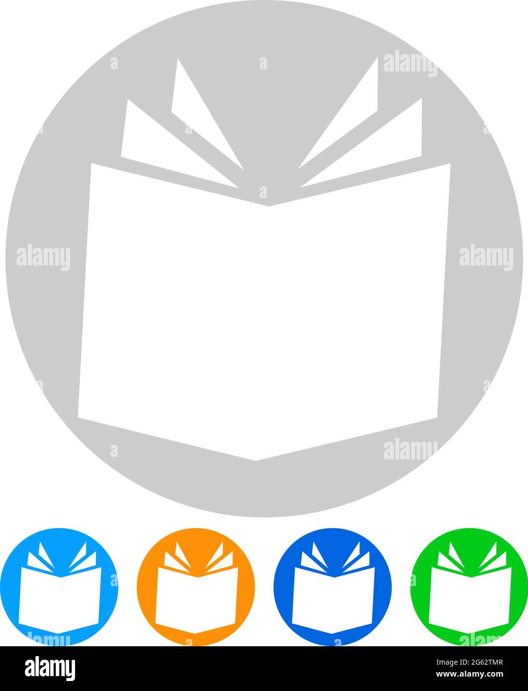 Open book, notebook. User manual icon – stock vector illustration, clip ...