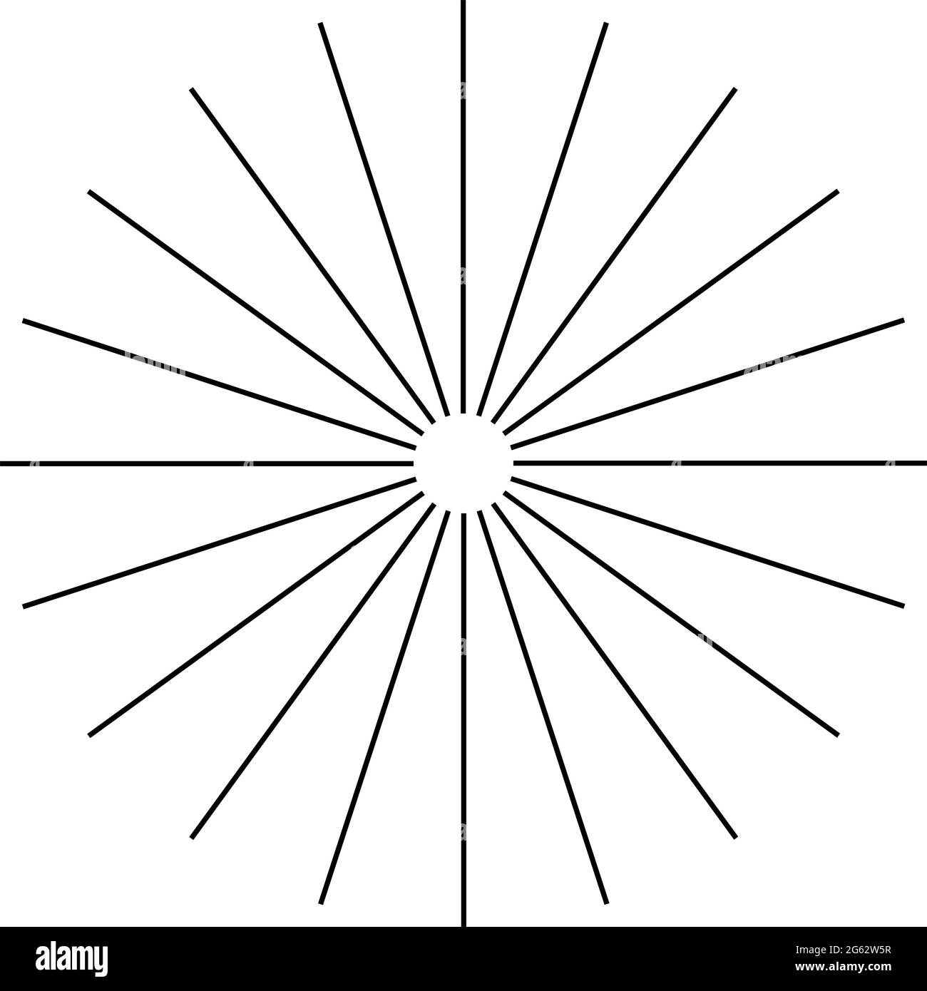 Radial, radiating burst lines. Converging lines design, illustration ...