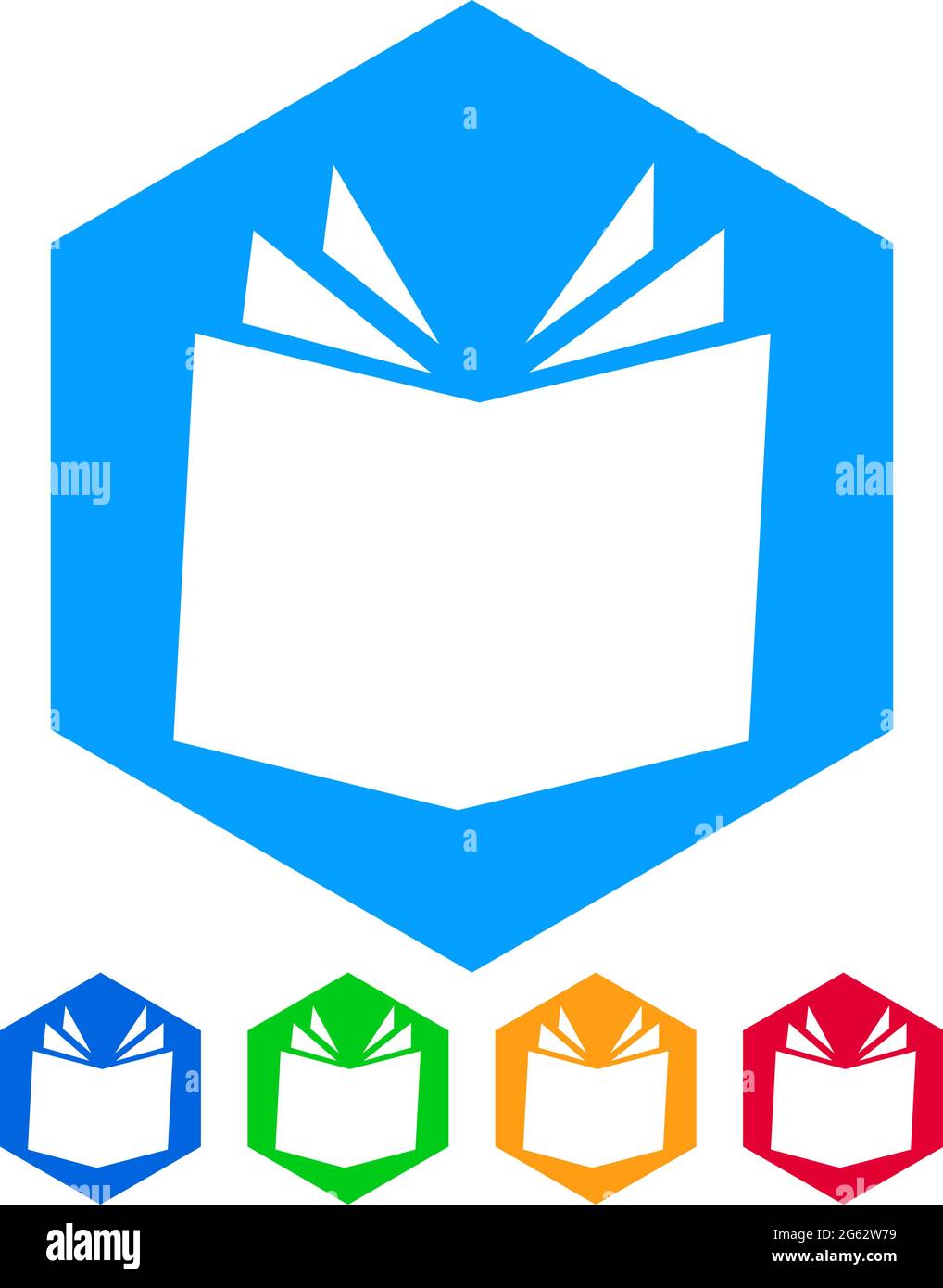 Open book, notebook. User manual icon – stock vector illustration, clip ...