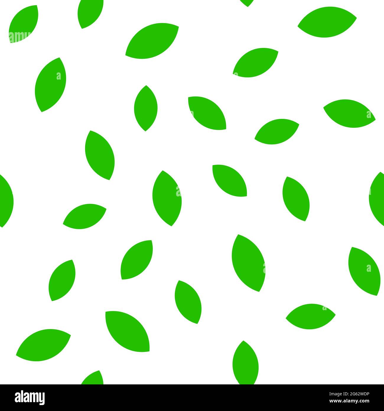 Green leaf, petal shape, greenery foliage symbol seamless repeatable ...