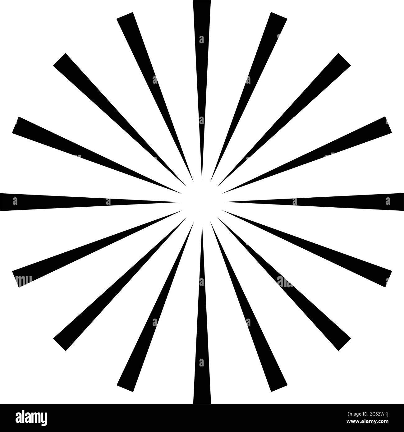 Radial, radiating burst lines. Converging lines design, illustration ...