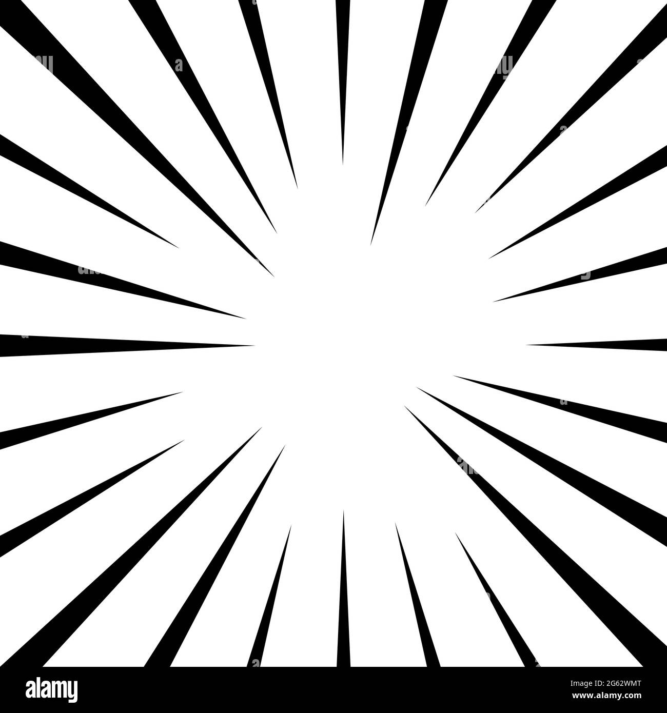 Radial, radiating burst lines. Converging lines design, illustration ...