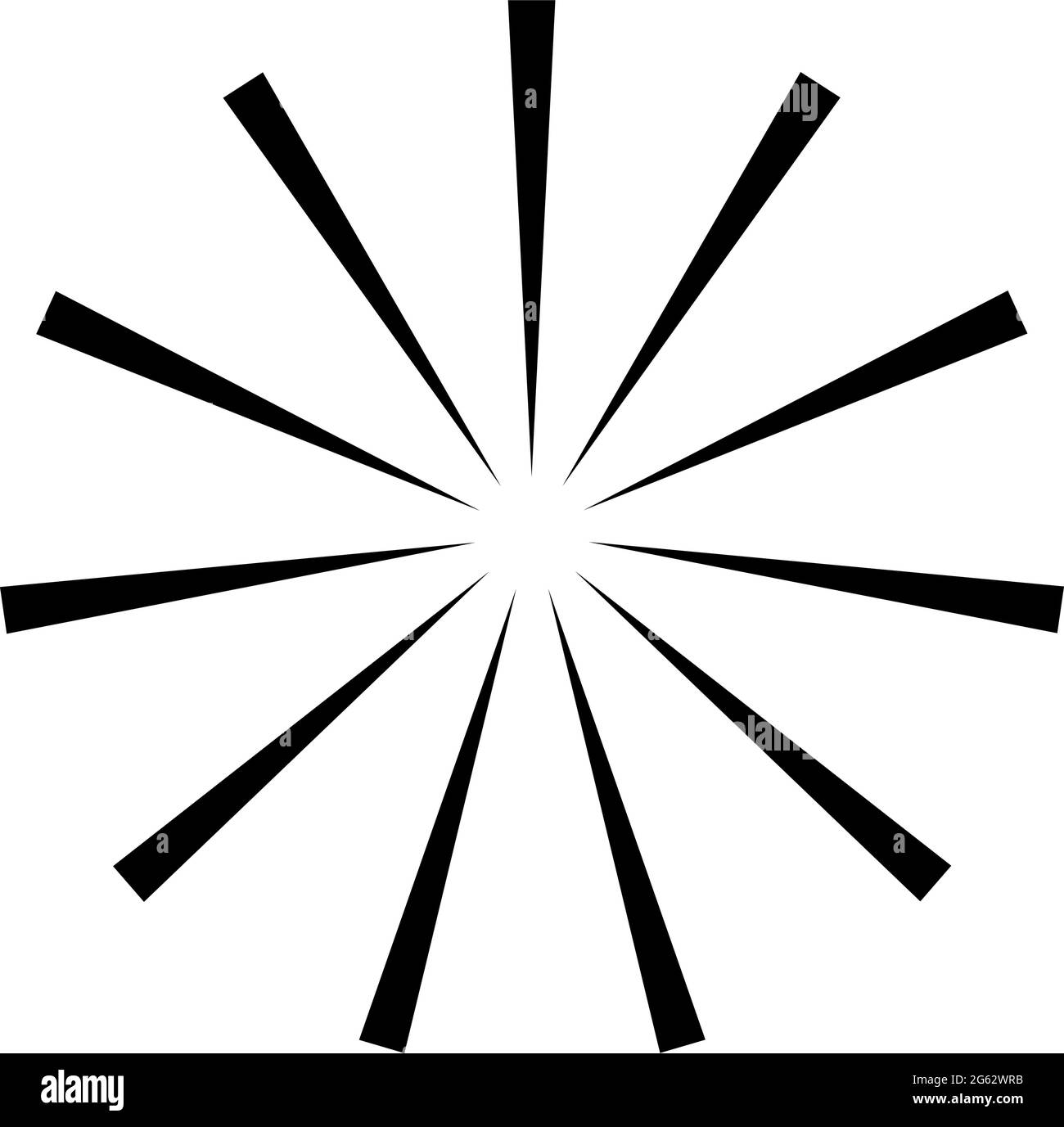Radial, radiating burst lines. Converging lines design, illustration ...