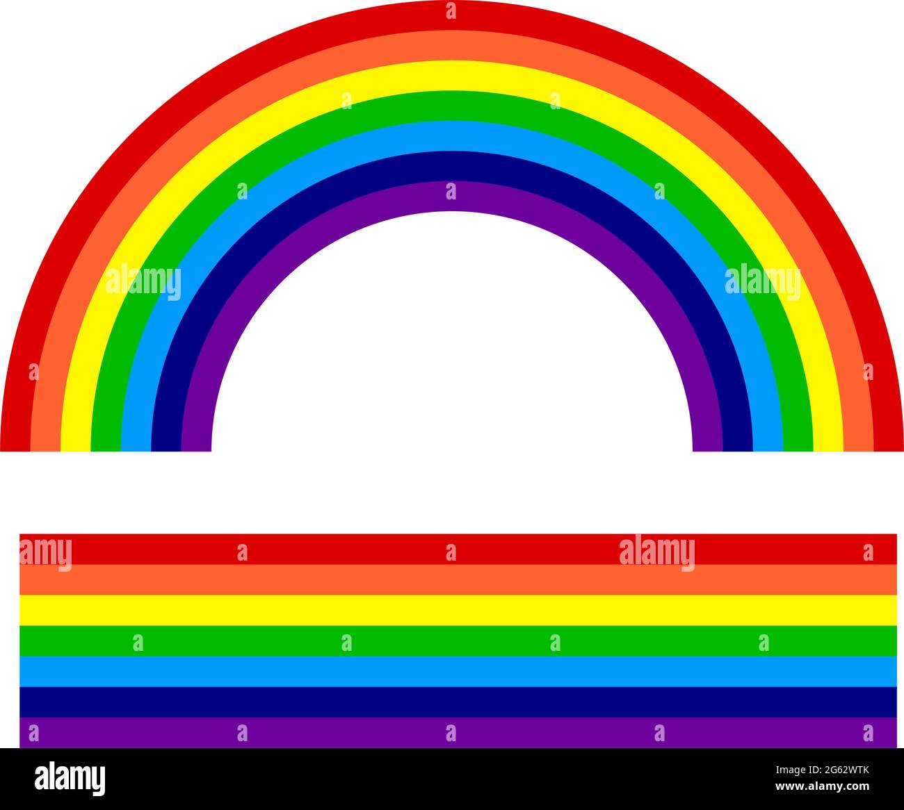 7 stripes colorful, multicolor rainbow spectrum element – stock vector ...