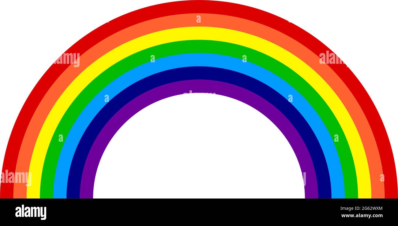 7 stripes colorful, multicolor rainbow spectrum element – stock vector ...