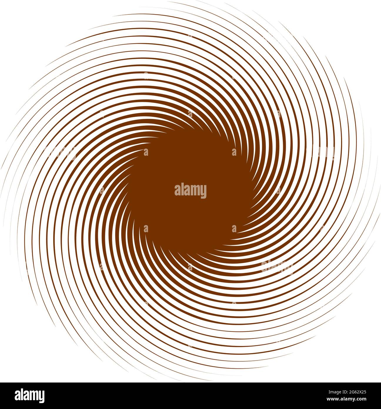 Abstract spiral, swirl, twirl design element. Curlicue, rotating shape ...