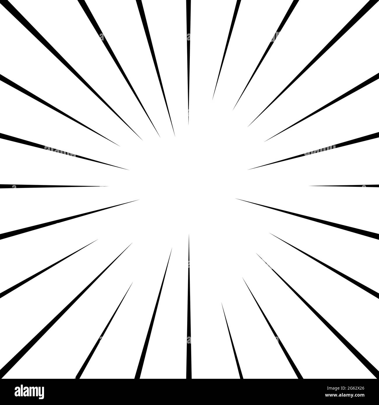 Radial, radiating burst lines. Converging lines design, illustration ...