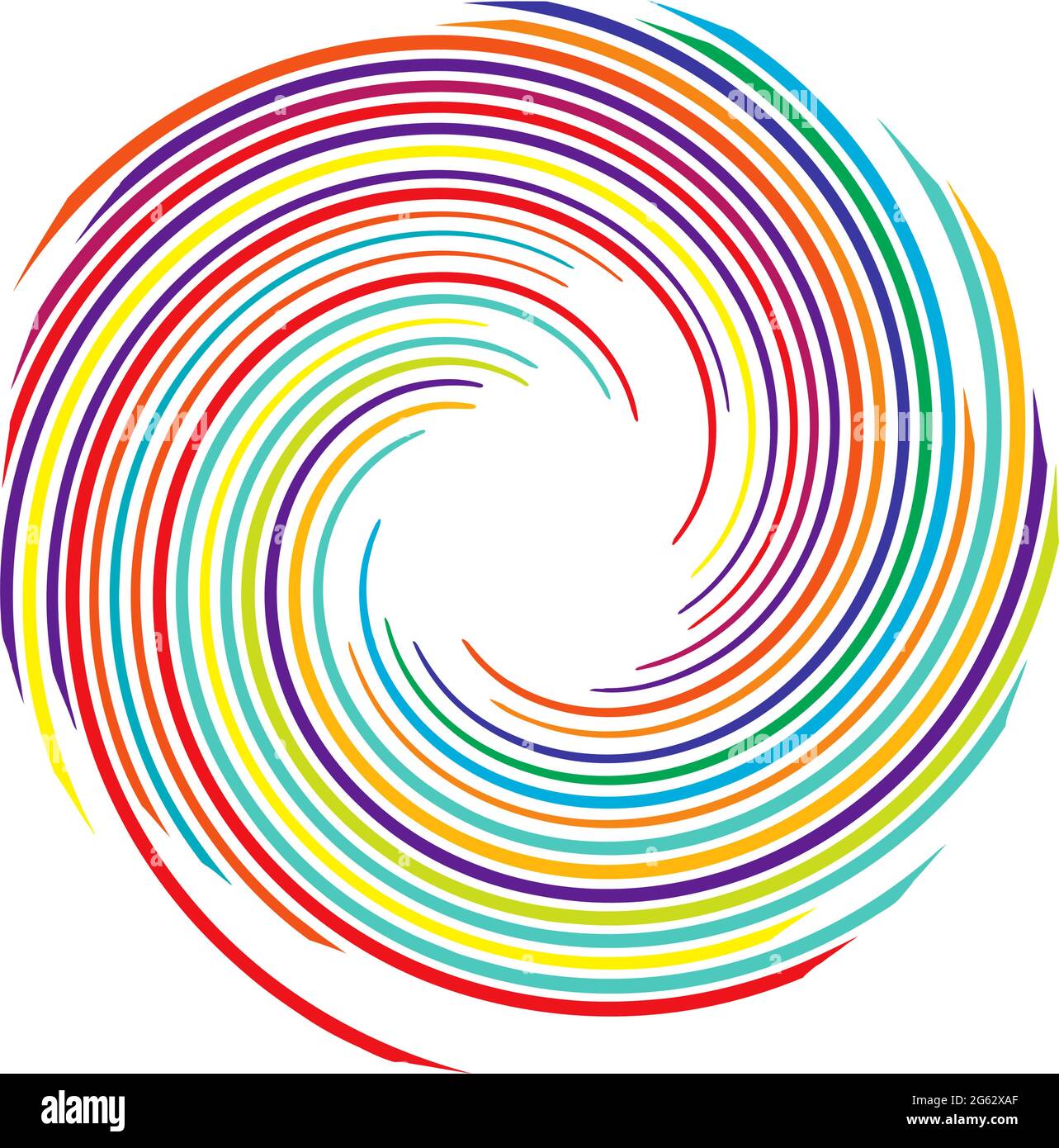 Abstract spiral, swirl, twirl design element. Curlicue, rotating shape ...