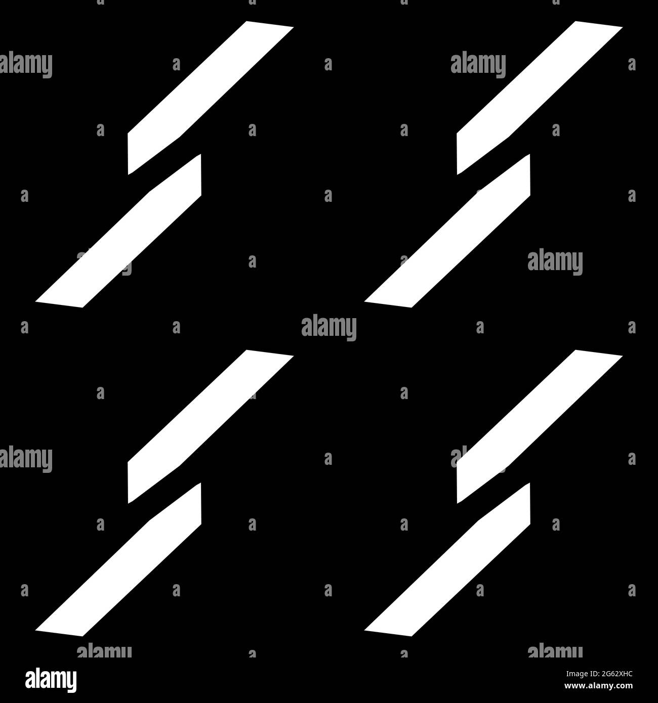 Simple Geometric Monochrome Seamlessly Repeatable Vector Pattern
