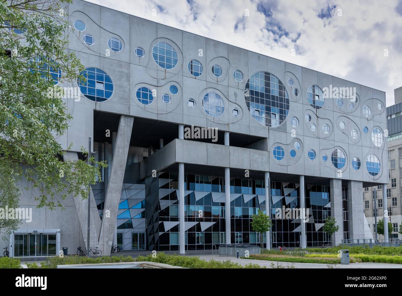 Aalborg, Denmark - 7 June, 2021: detail view of the iconic House of ...