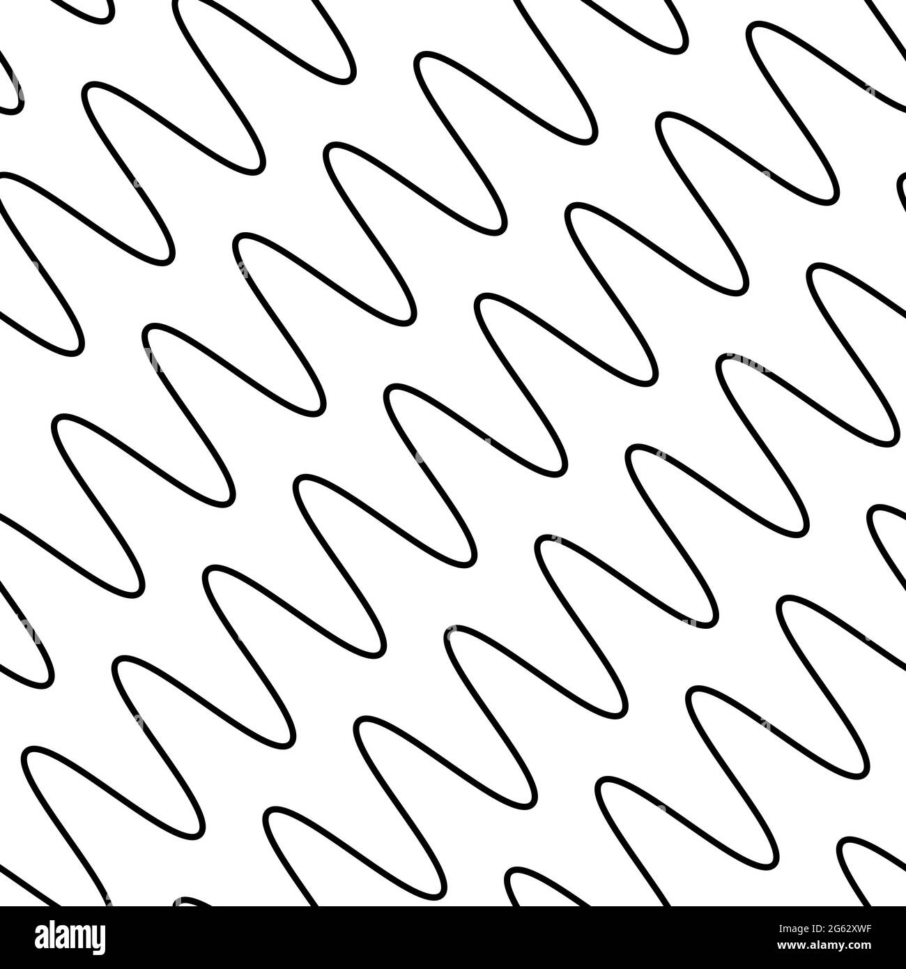 Wavy, waving, squiggle lines seamless pattern, background – Stock ...