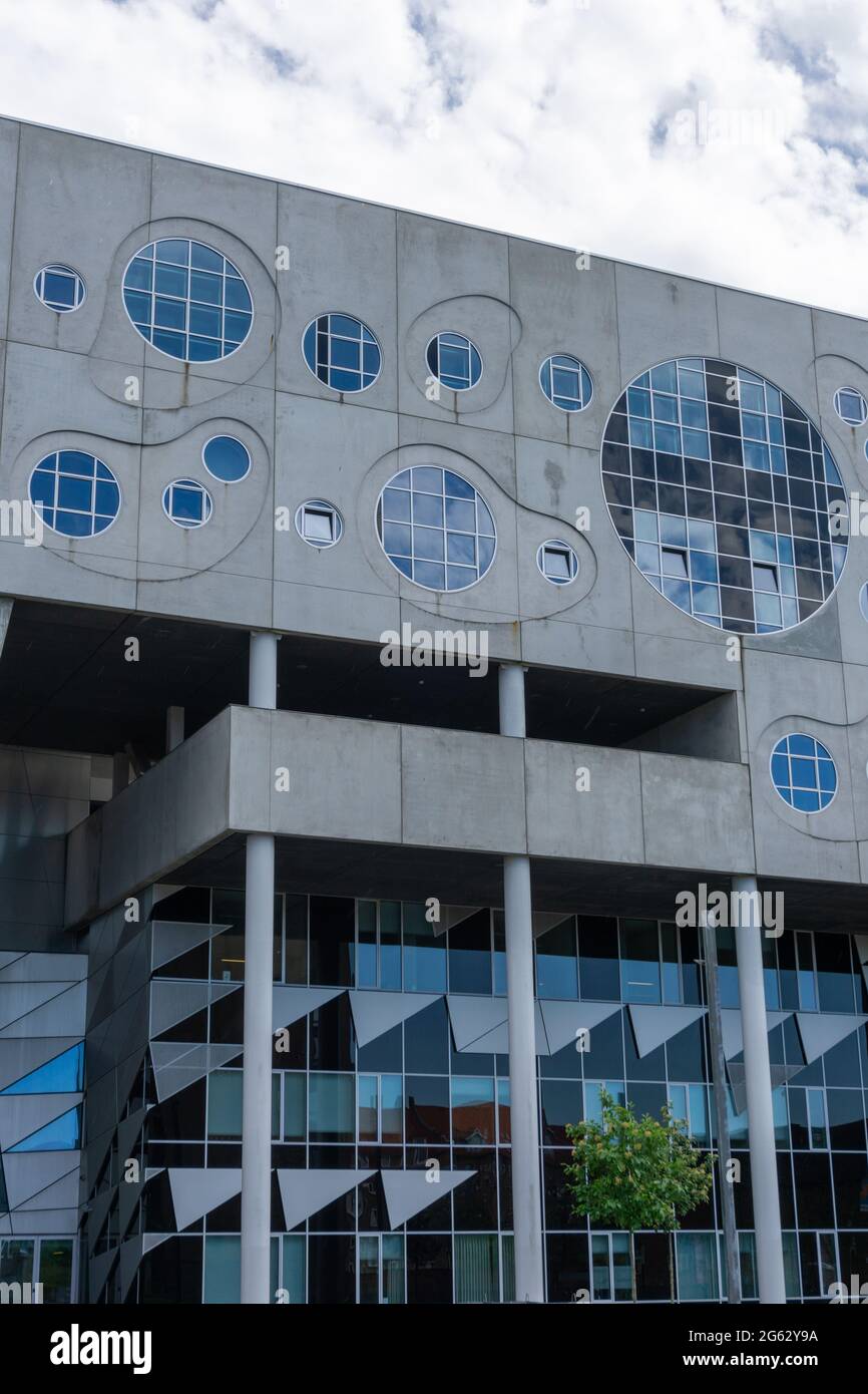 Aalborg, Denmark - 7 June, 2021: detail view of the iconic House of ...
