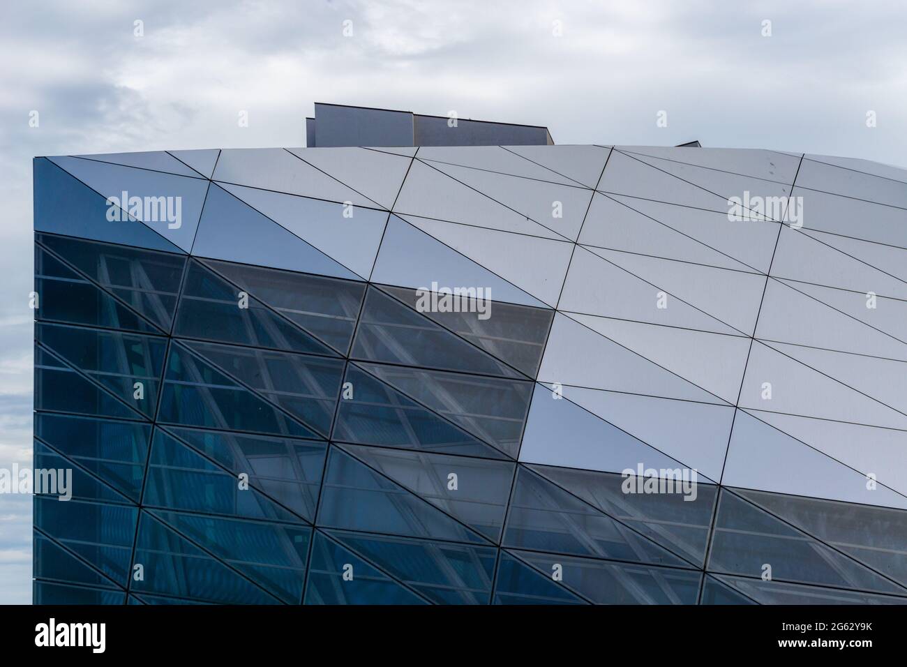 Aalborg, Denmark - 7 June, 2021: detail view of the iconic House of ...