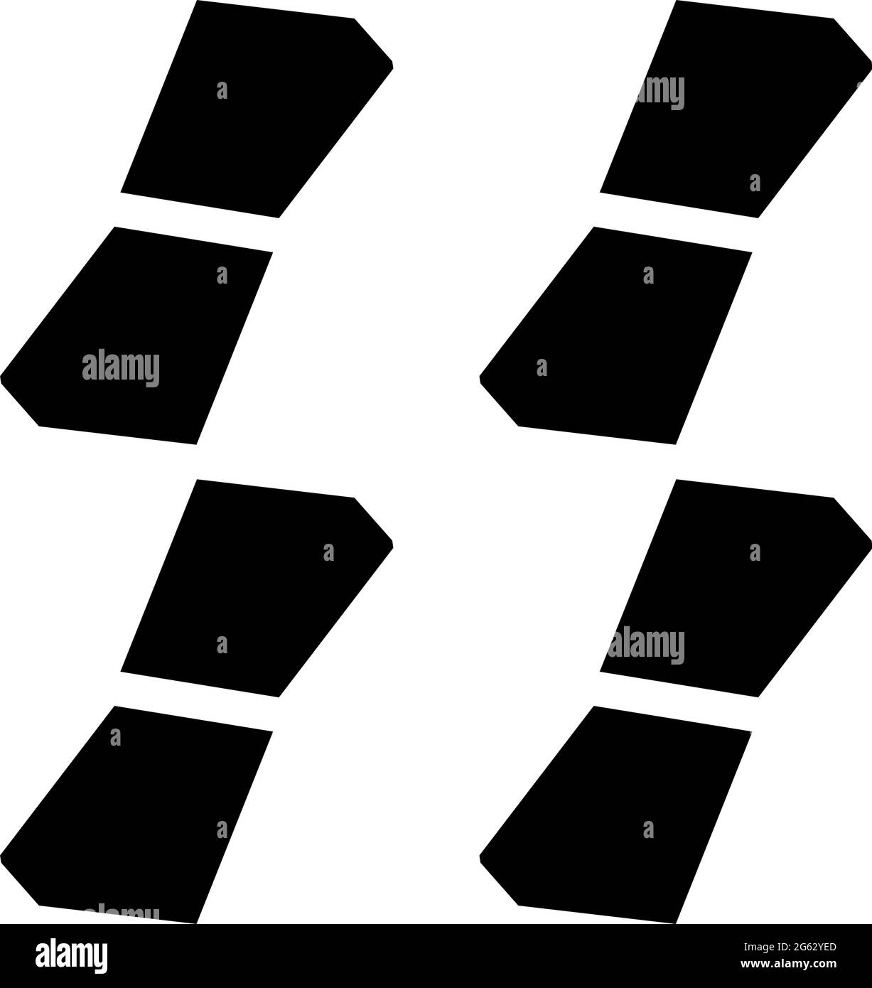 Simple Geometric Monochrome Seamlessly Repeatable Vector Pattern