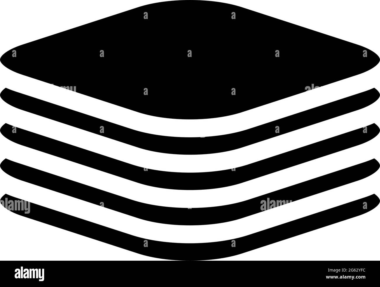 Stack, tier, layers tower icon, symbol. Multitier icon – stock vector ...