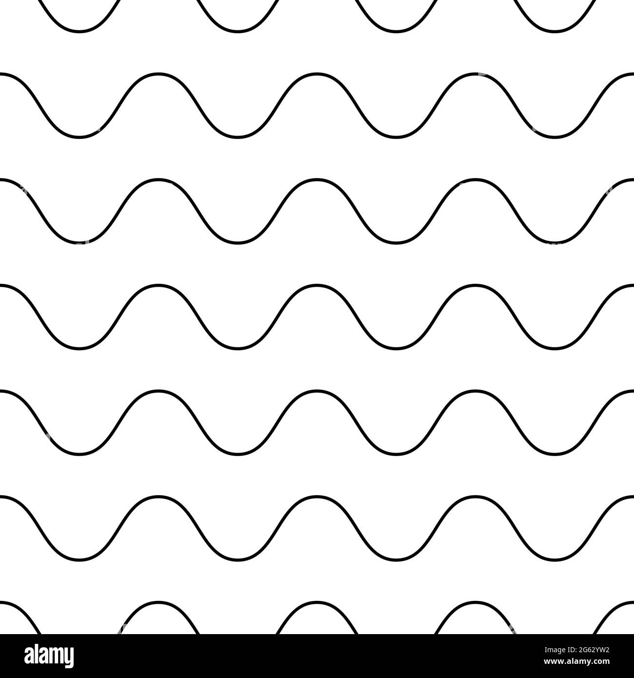 Wavy, waving, squiggle lines seamless pattern, background – Stock ...