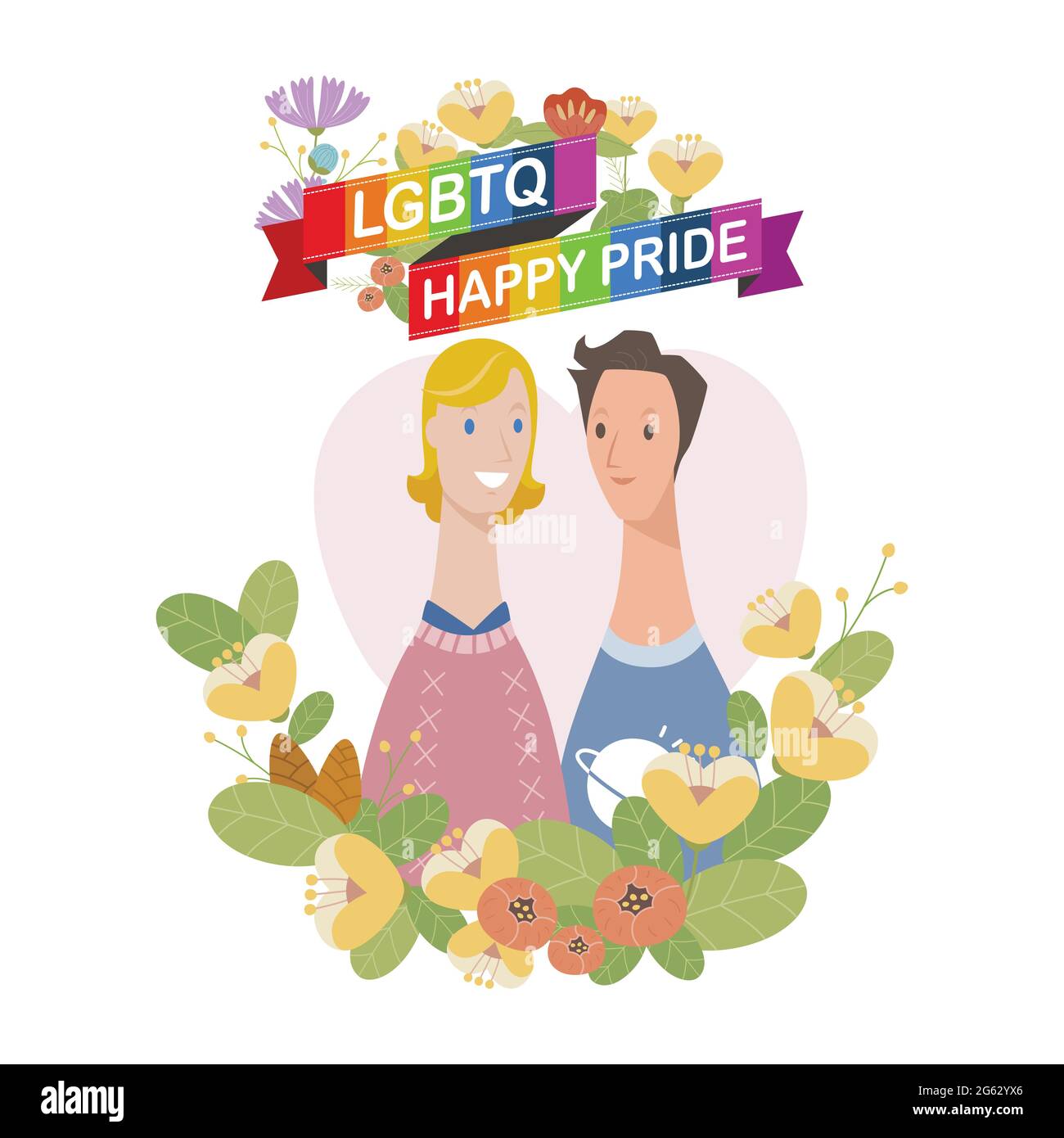 Lgbtq couple Stock Vector Images - Alamy