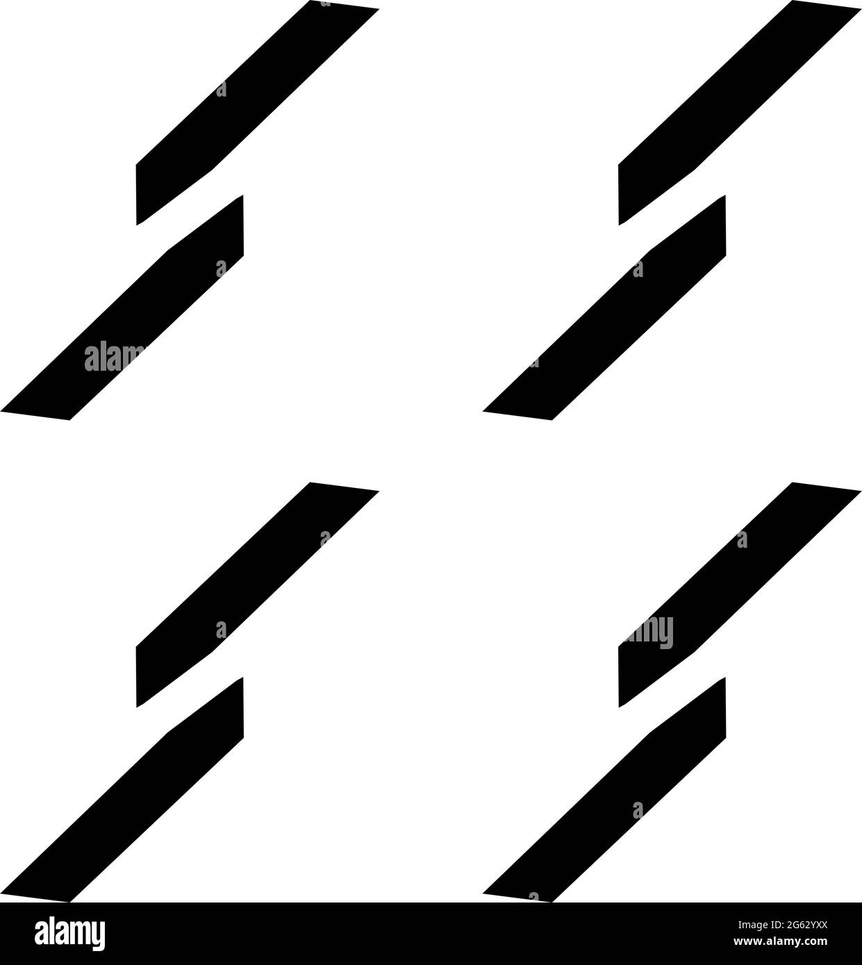 Simple Geometric Monochrome Seamlessly Repeatable Vector Pattern