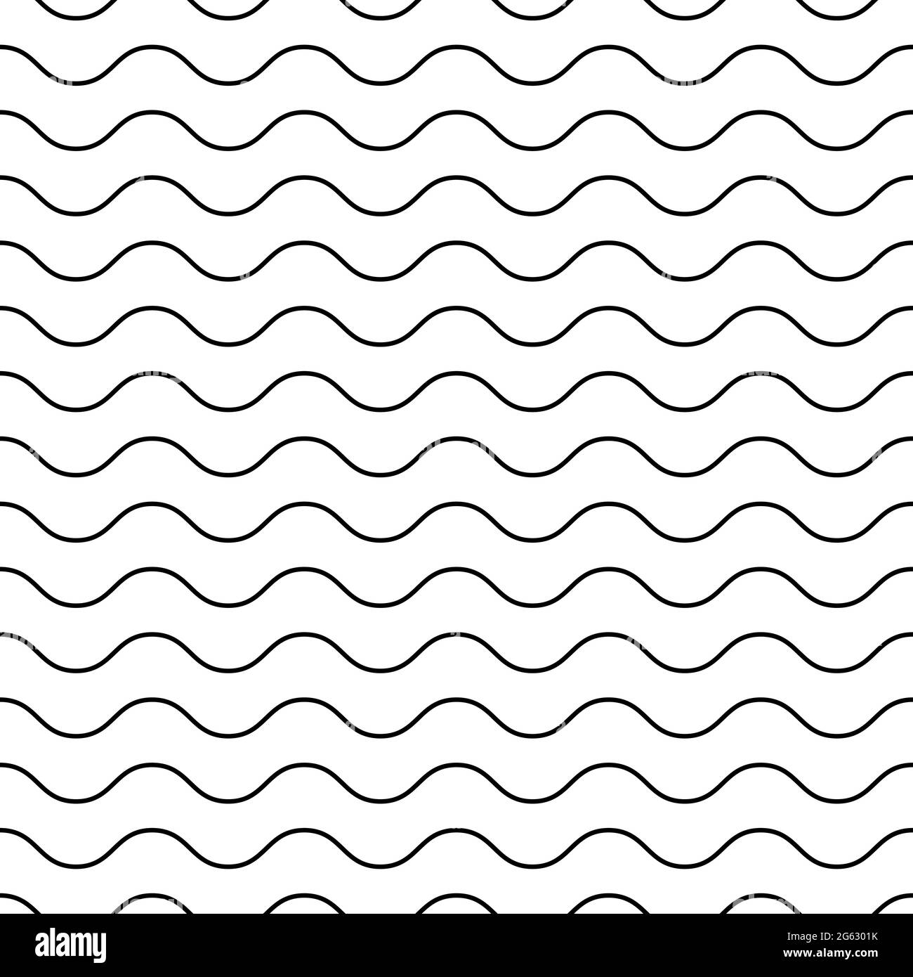 Wavy, waving, squiggle lines seamless pattern, background – Stock ...