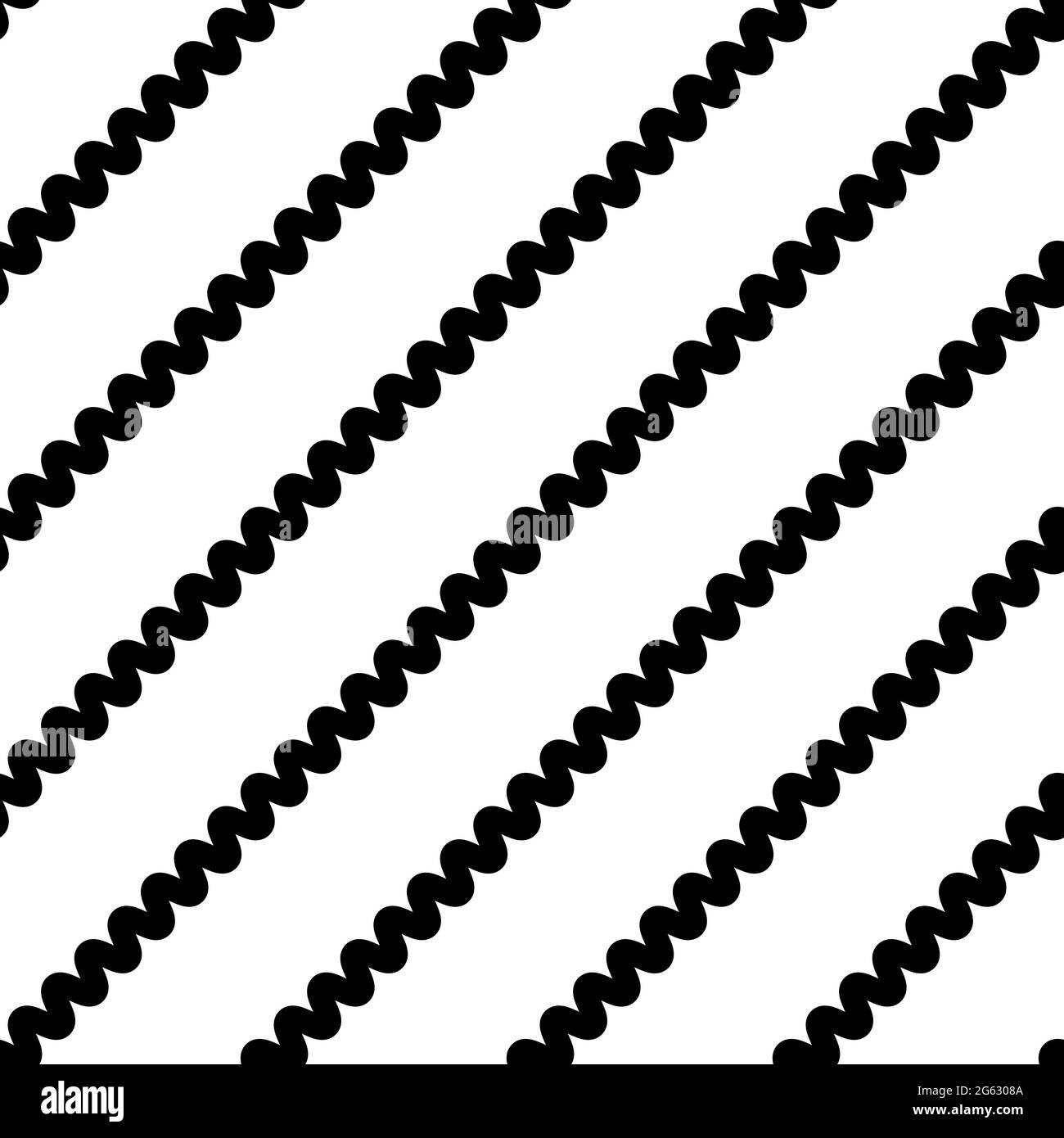 Wavy, waving, squiggle lines seamless pattern, background – Stock ...