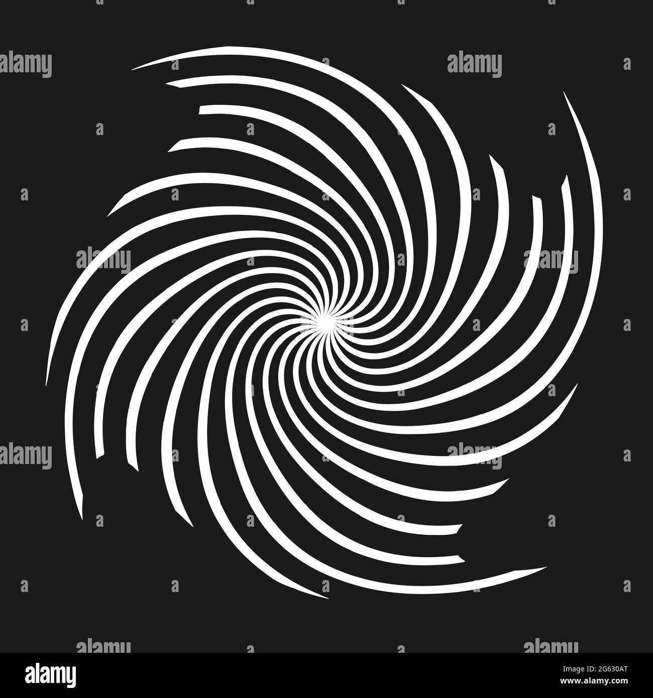 Spiral, twirl, swirl. Volute, helix, vortex – stock vector illustration ...