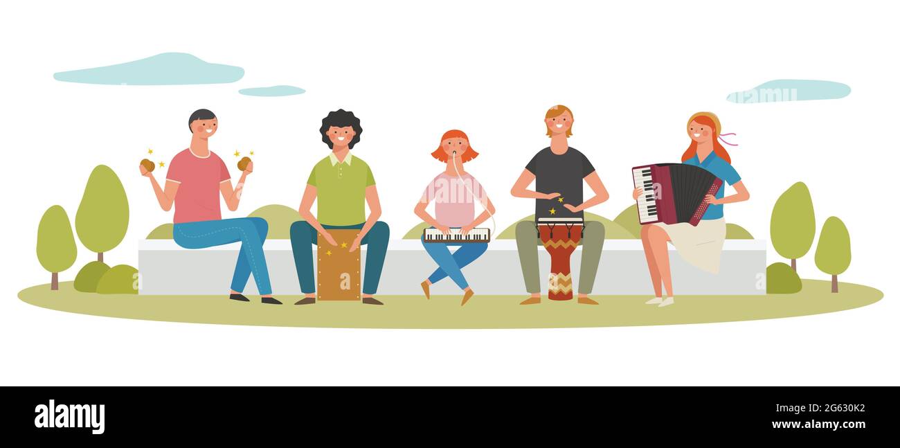 Busking busking Stock Vector Images - Alamy