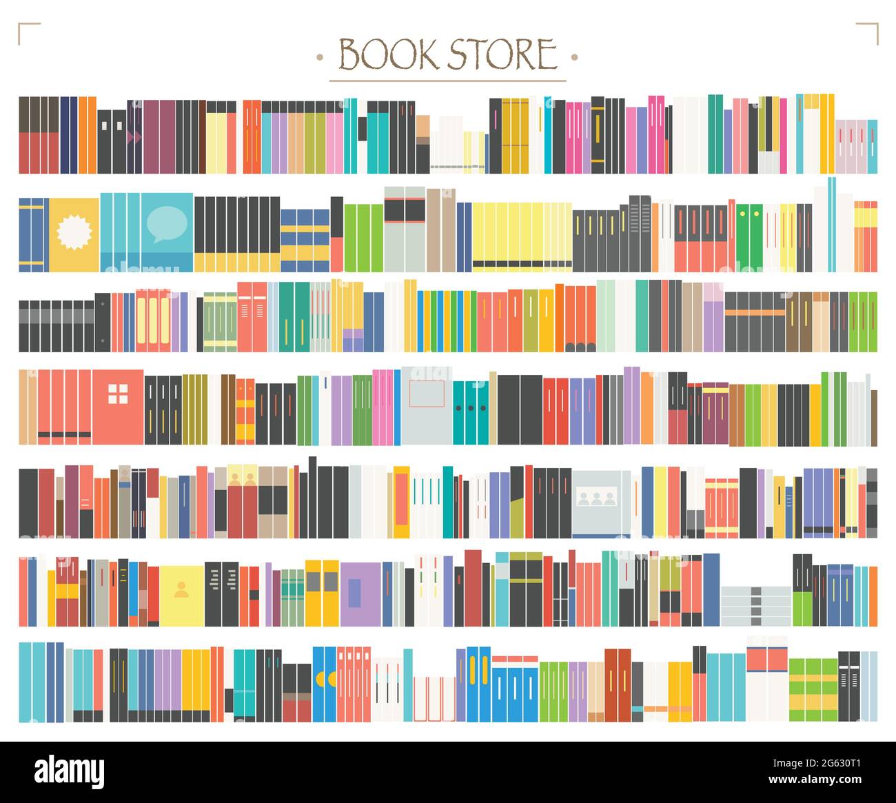 Book store Stock Vector Images - Alamy