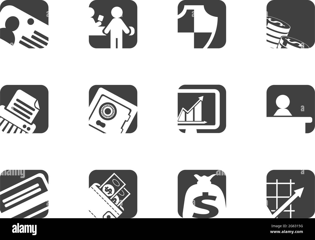 Finance icon set Stock Vector Image & Art - Alamy