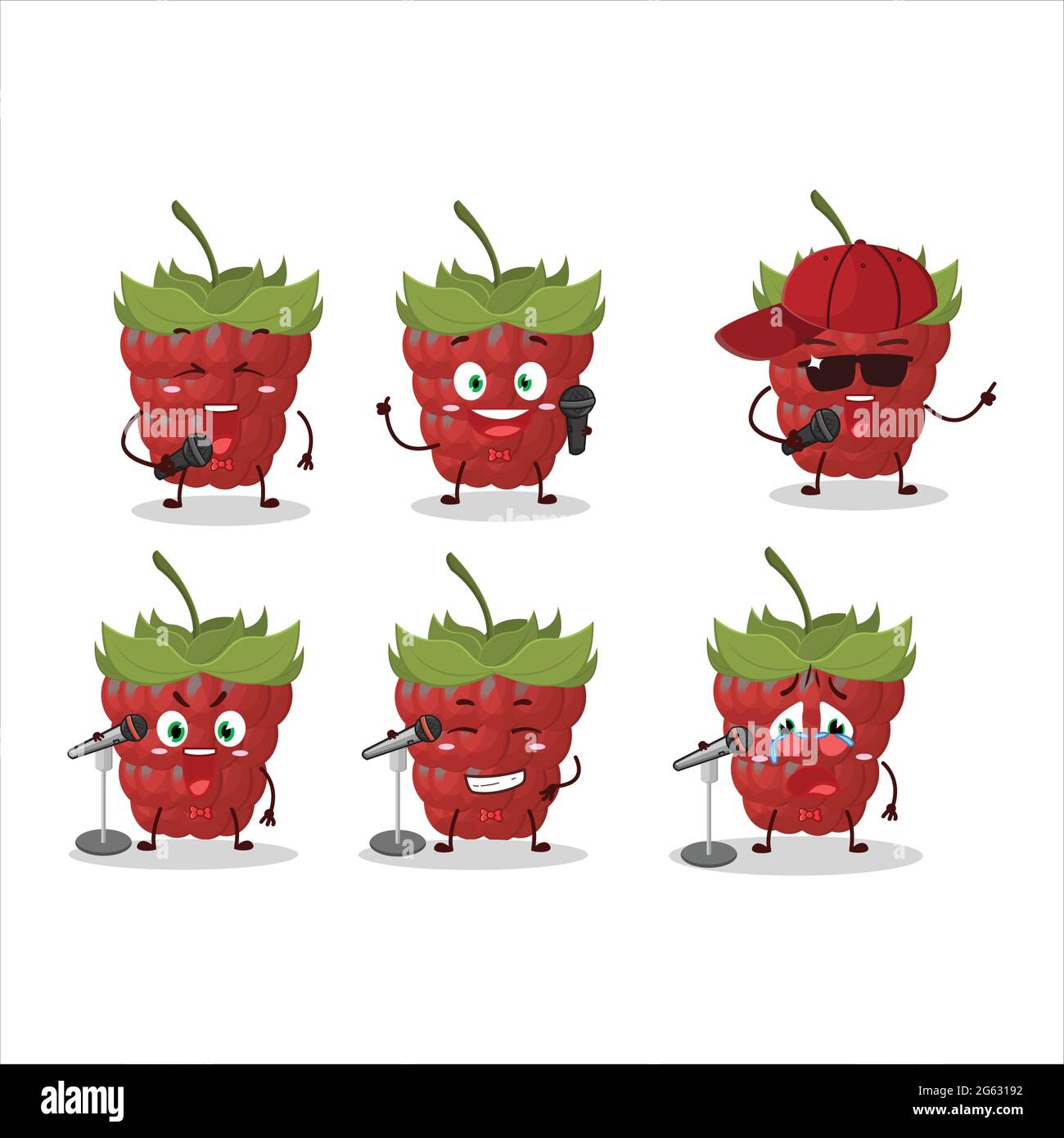 Cartoon raspberry sing hi-res stock photography and images - Alamy