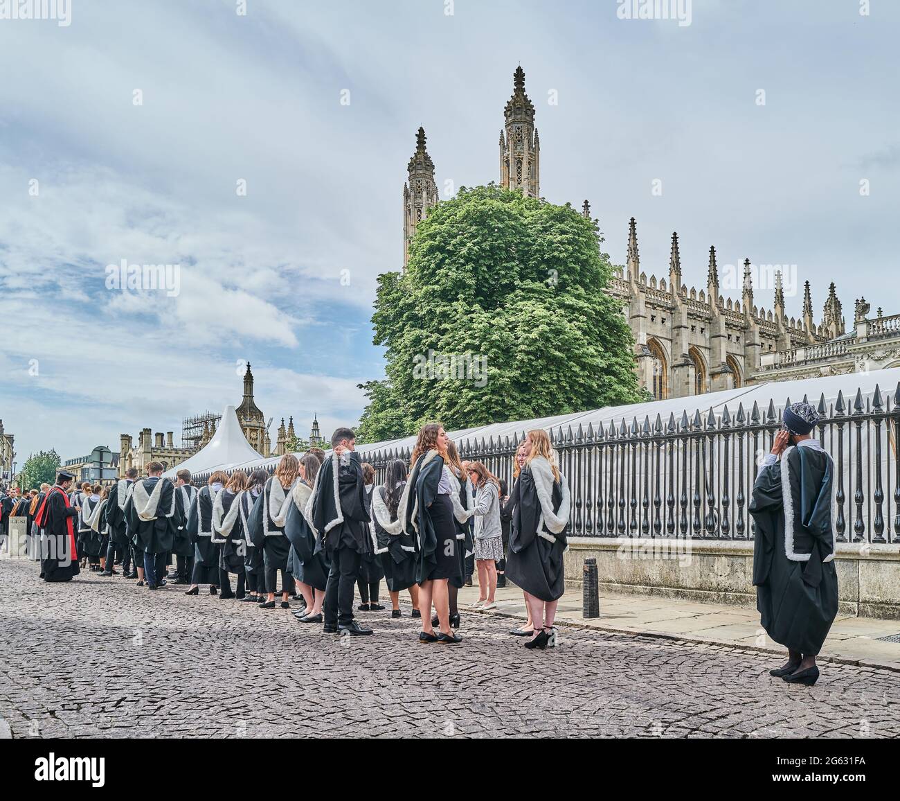 Trinity college cambridge university graduation hi-res stock ...