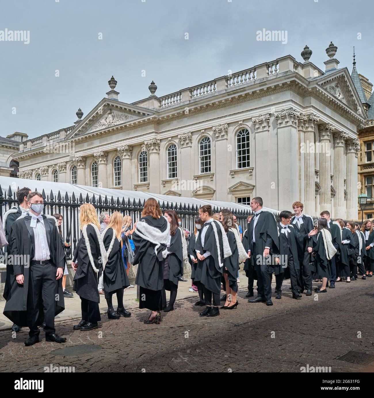 Trinity college cambridge university graduation hi-res stock ...