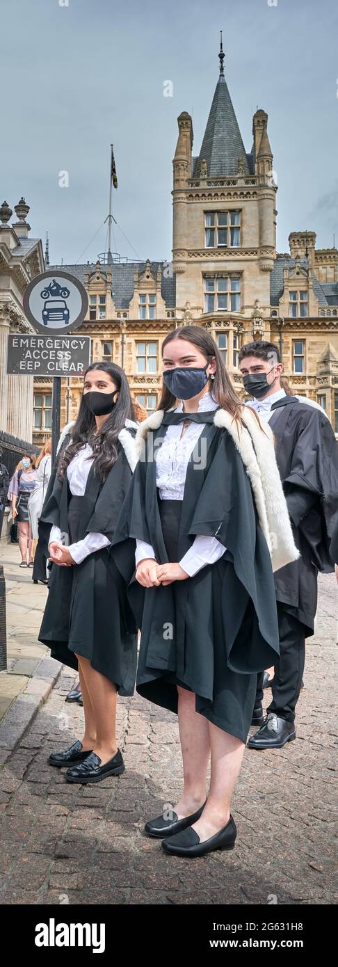 Trinity college cambridge university graduation hi-res stock ...