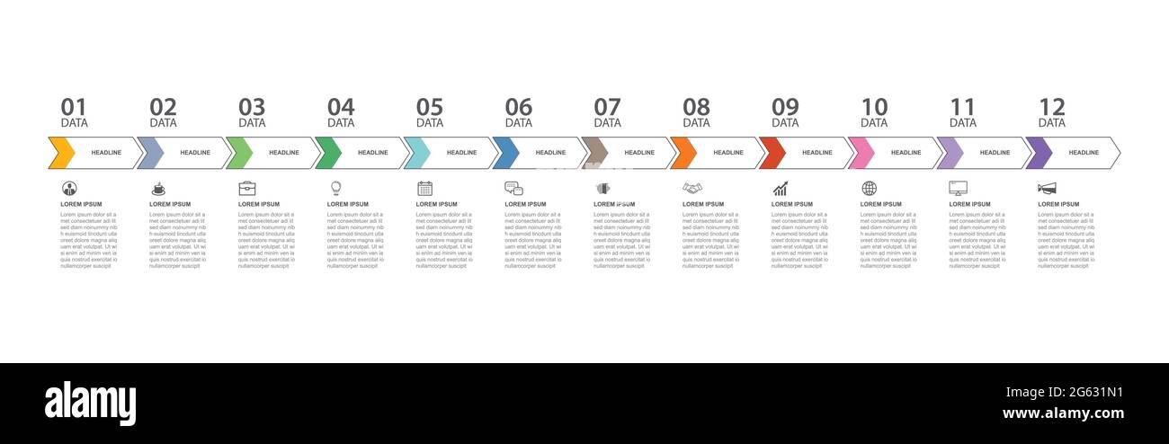 12 step infographics hi-res stock photography and images - Alamy