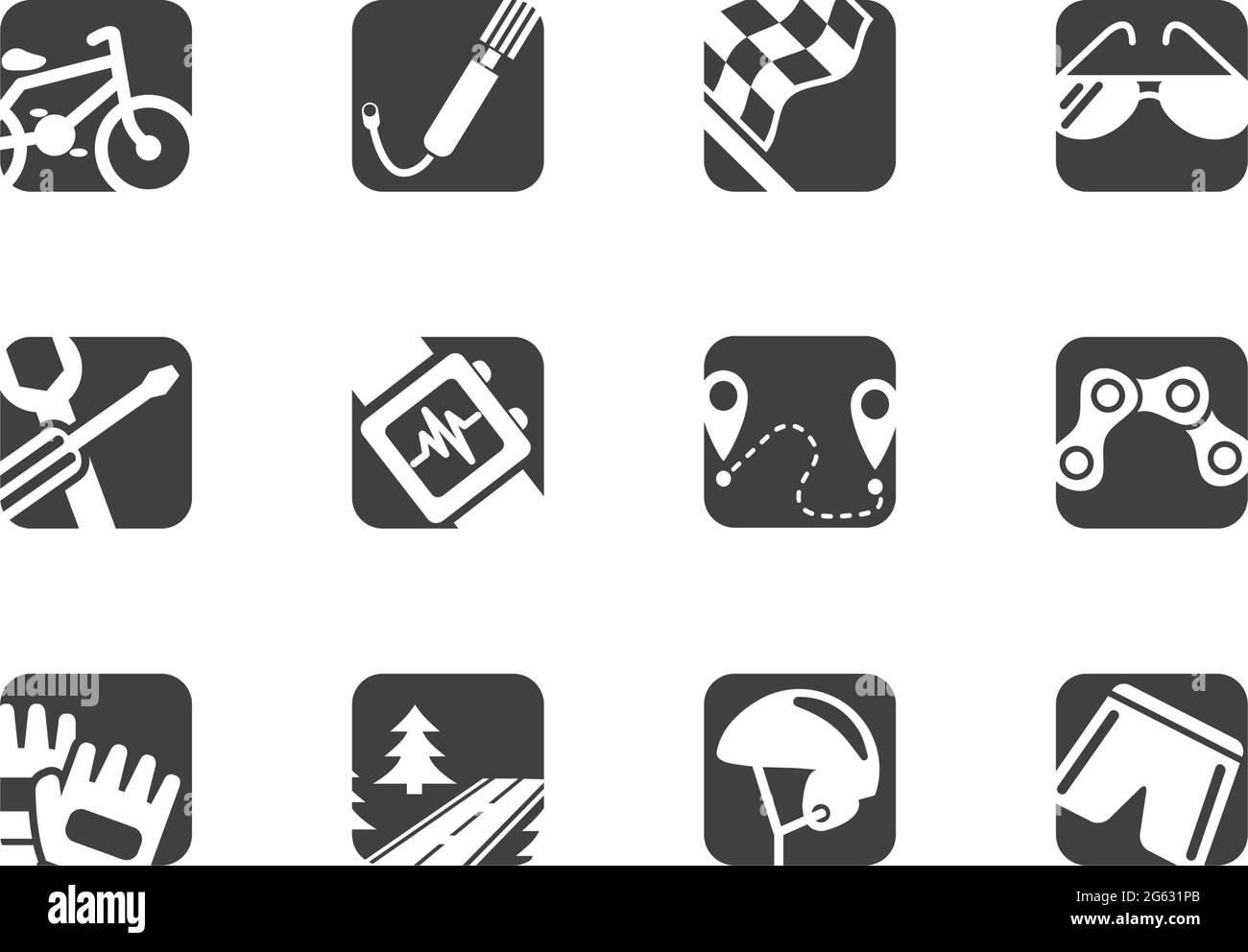 Cycle racing icon set Stock Vector Image & Art - Alamy