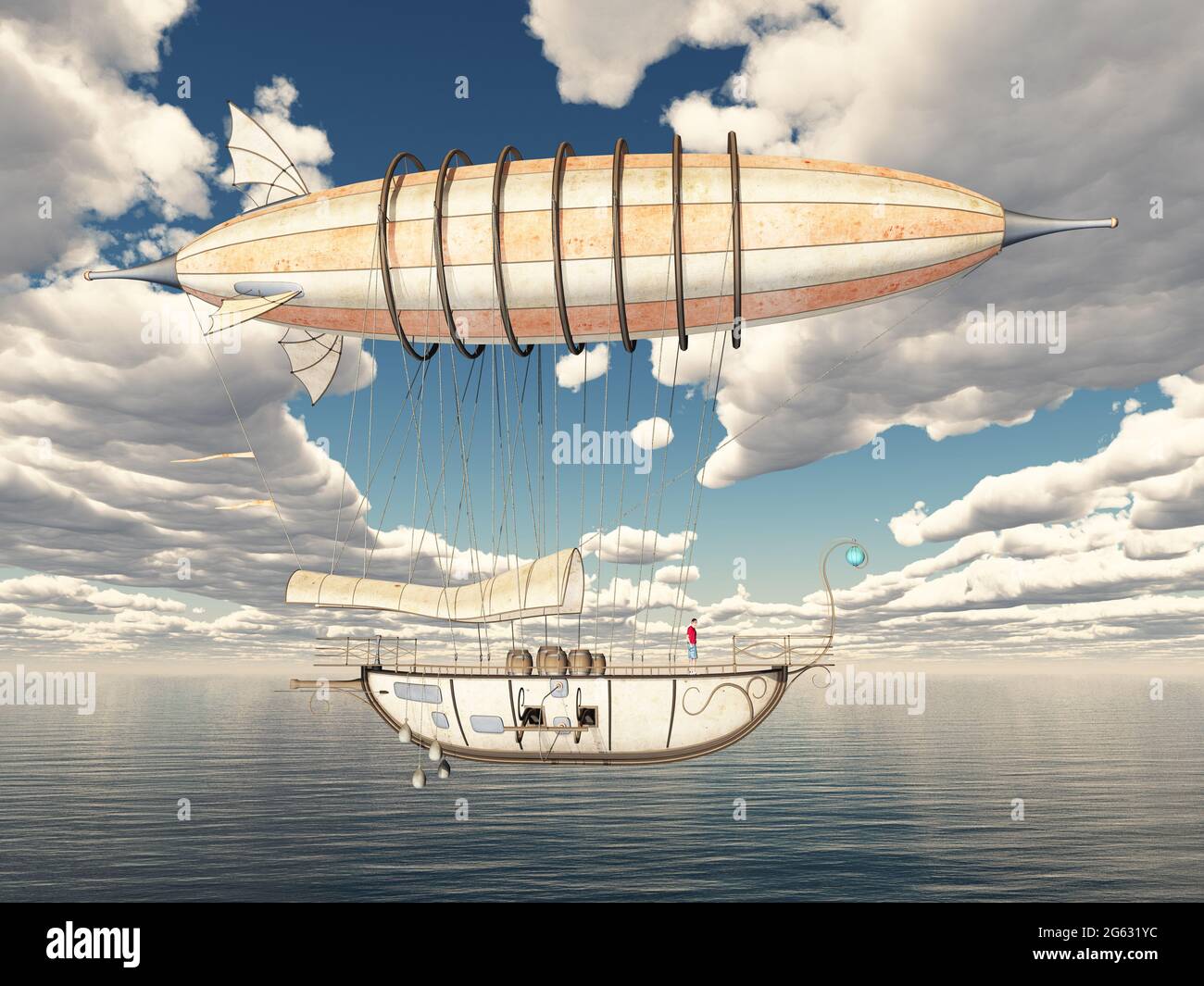 Fantasy Flying Ship