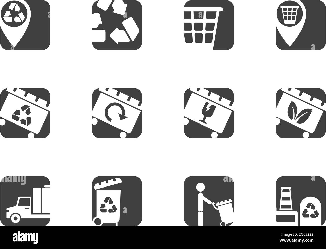 recycling icon set Stock Vector Image & Art - Alamy