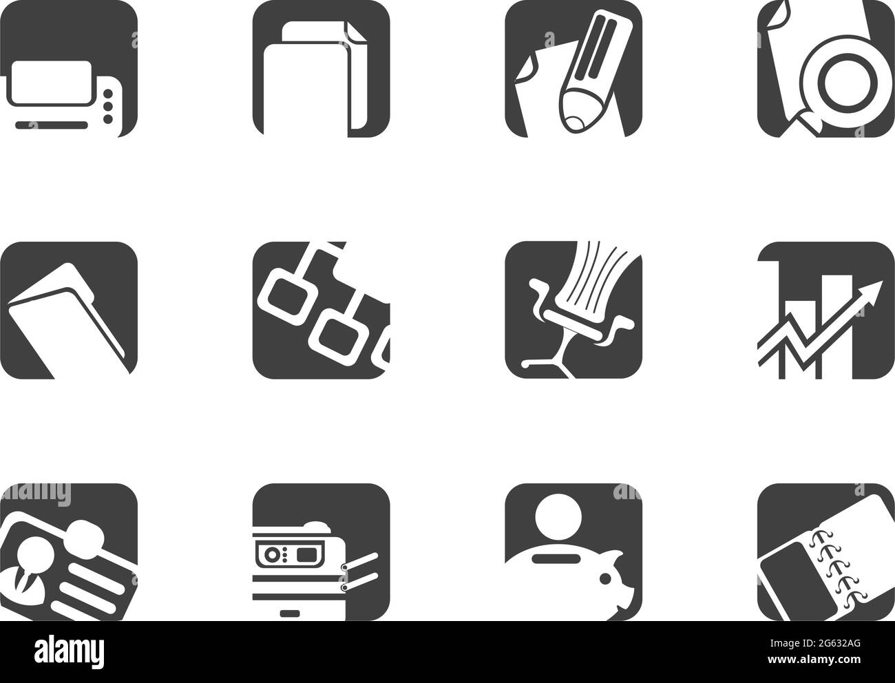 Business icon set Stock Vector Image & Art - Alamy