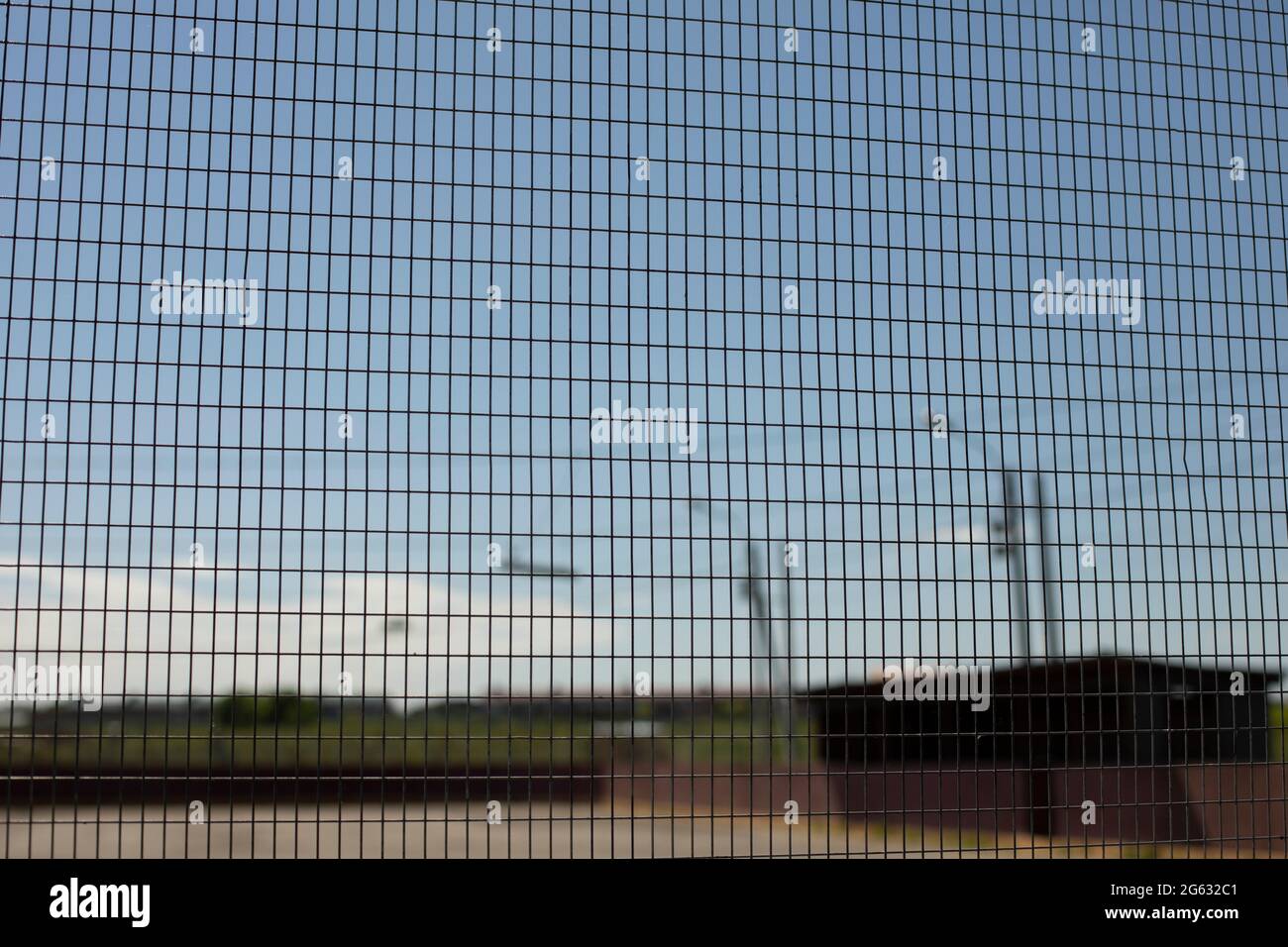 Grid in stadium mesh hi-res stock photography and images - Alamy