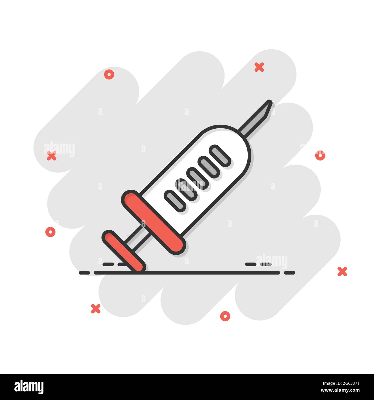 Blood in syringe on Stock Vector Images - Alamy