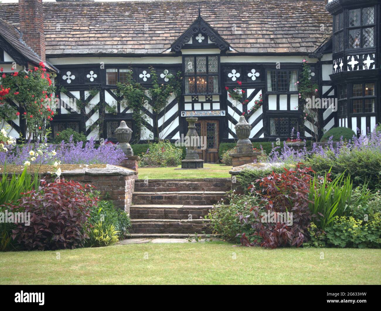 Front entrance to Gawsworth Hall Stock Photo - Alamy