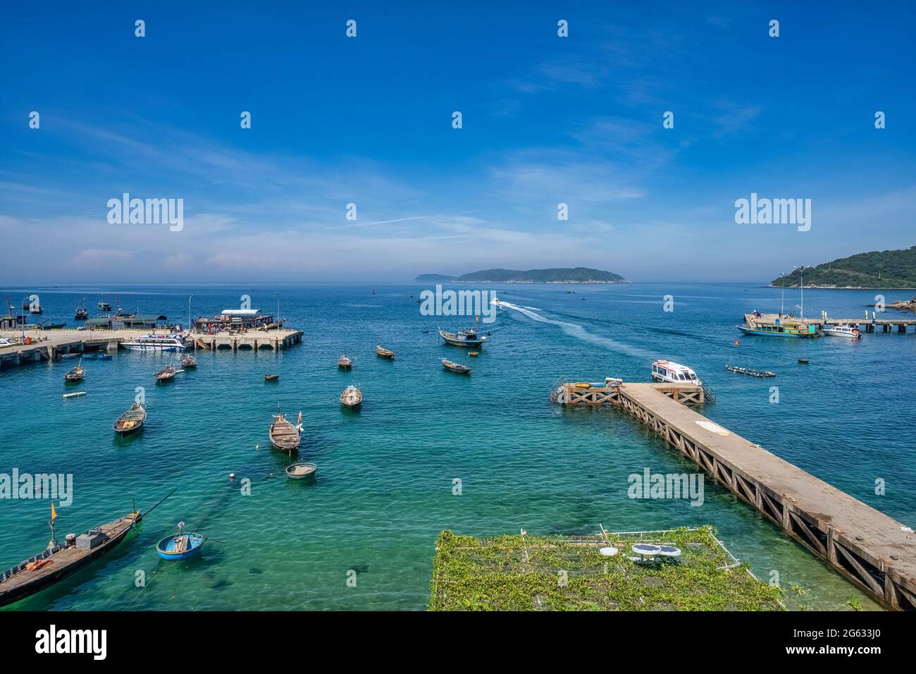 Port area at Cu Lao Cham island near Da Nang and Hoi An, Vietnam Stock ...